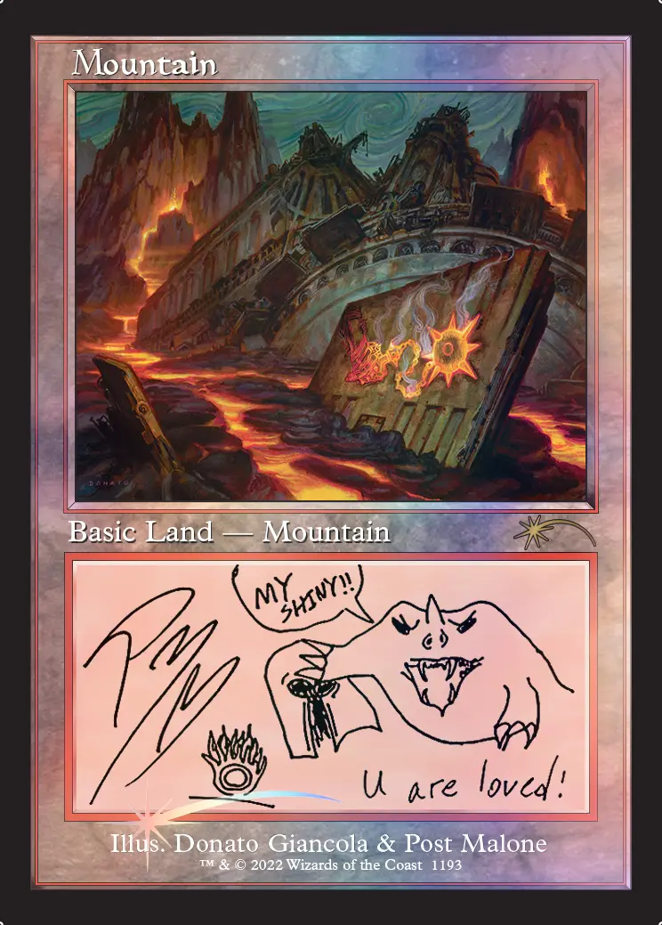 Post Malone MTG Cards to Include Printed Autographs, Sketches – Tales ...