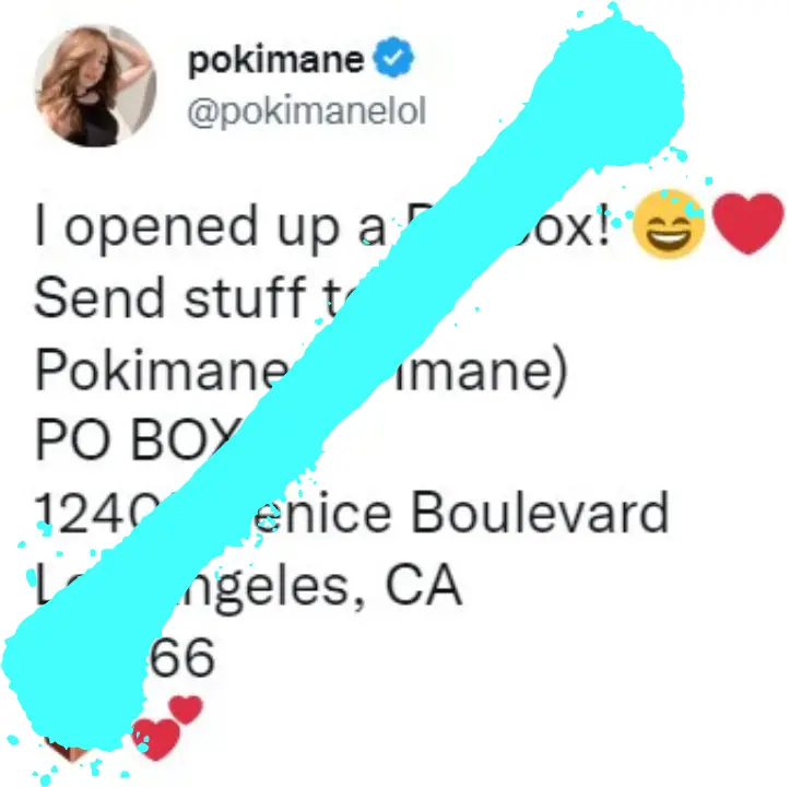 Contact Pokimane (Imane Anys) [Address, Email, Fan Mail, DM] – Tales ...