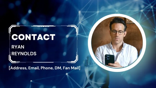 Contact Ryan Reynolds [Address, Email, Phone, DM, Fan Mail] – Tales ...