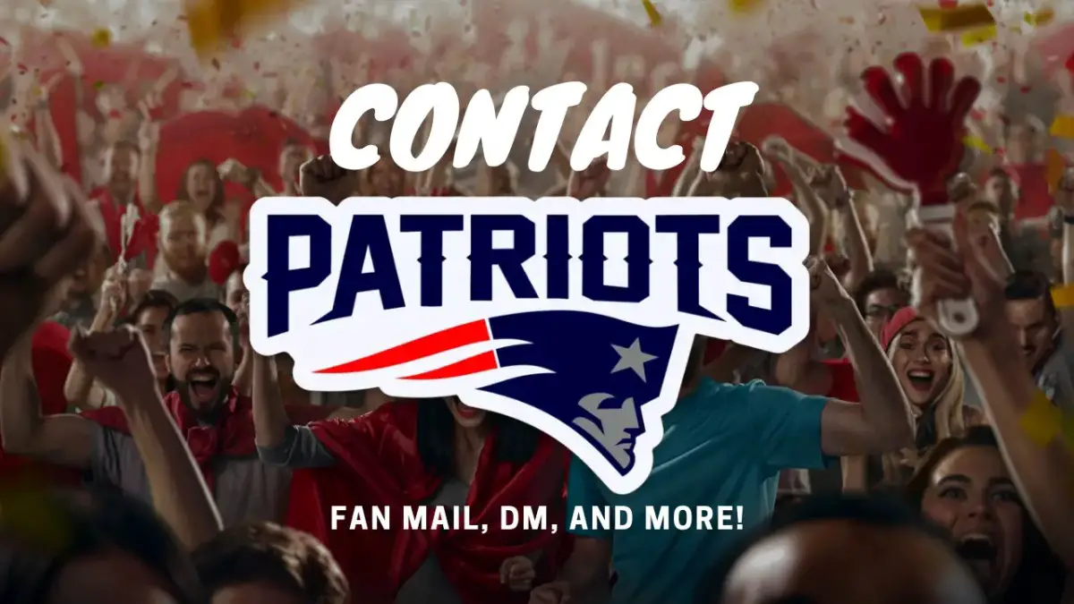Contact New England Patriots | Fan Mail, DM, and More! – Tales From The ...