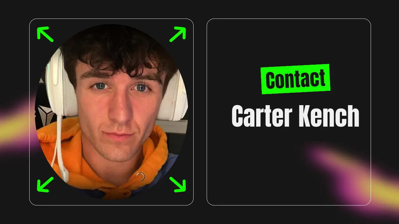 Contact Carter Kench [Address, Email, Phone, DM, Fan Mail] – Tales From ...