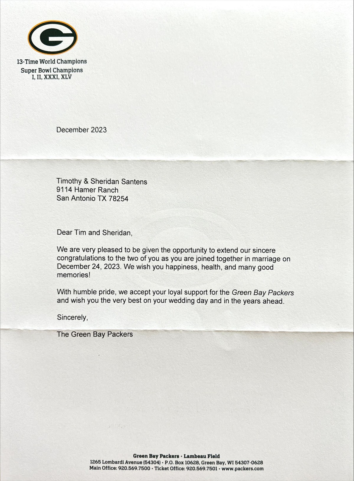 Green Bay Packers Contact Info: [Fan Mail, Business, Autographs, & More]