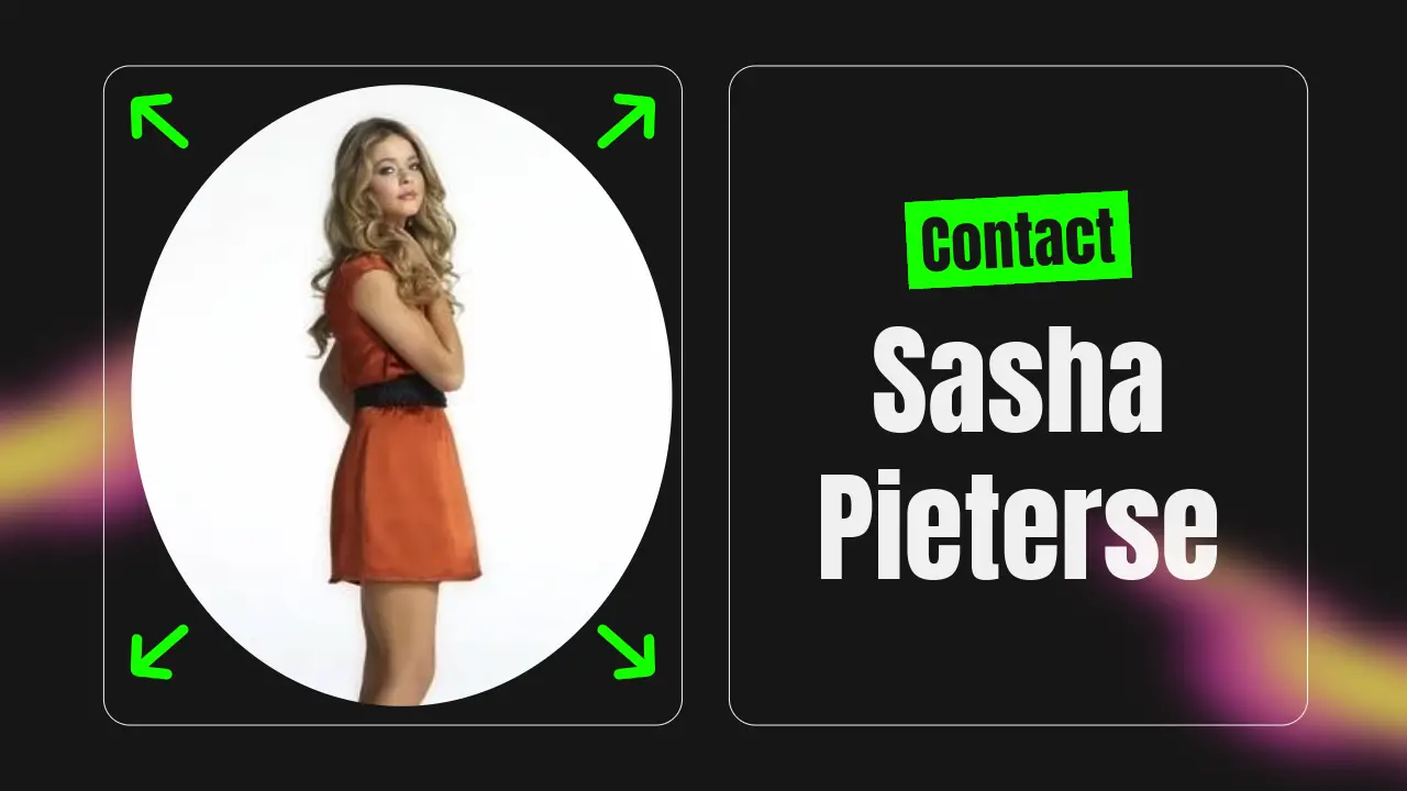 Contact Sasha Pieterse [Address, Email, Phone, DM, Fan Mail] – Tales From The Collection