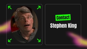 Stephen King Contact Info: [Fan Mail, Business, Autographs, & More ...