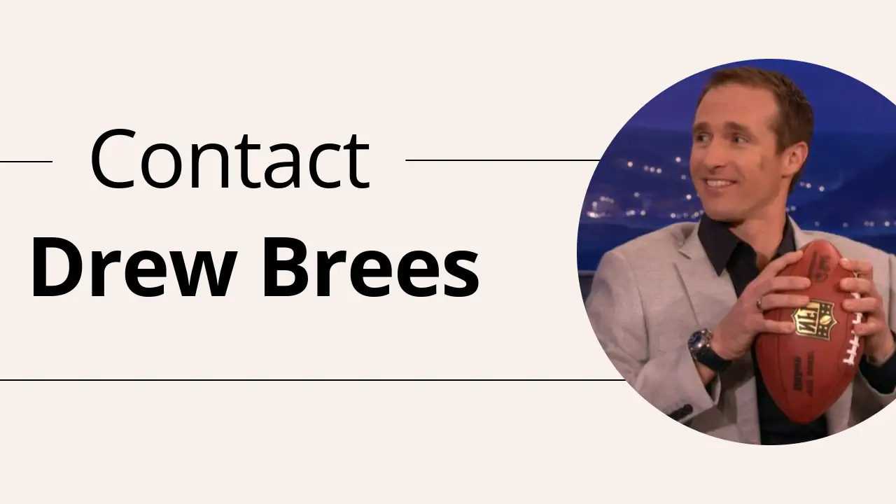Drew Brees Contact Info: [Fan Mail, Business, Autographs, & More] – Tales From The Collection