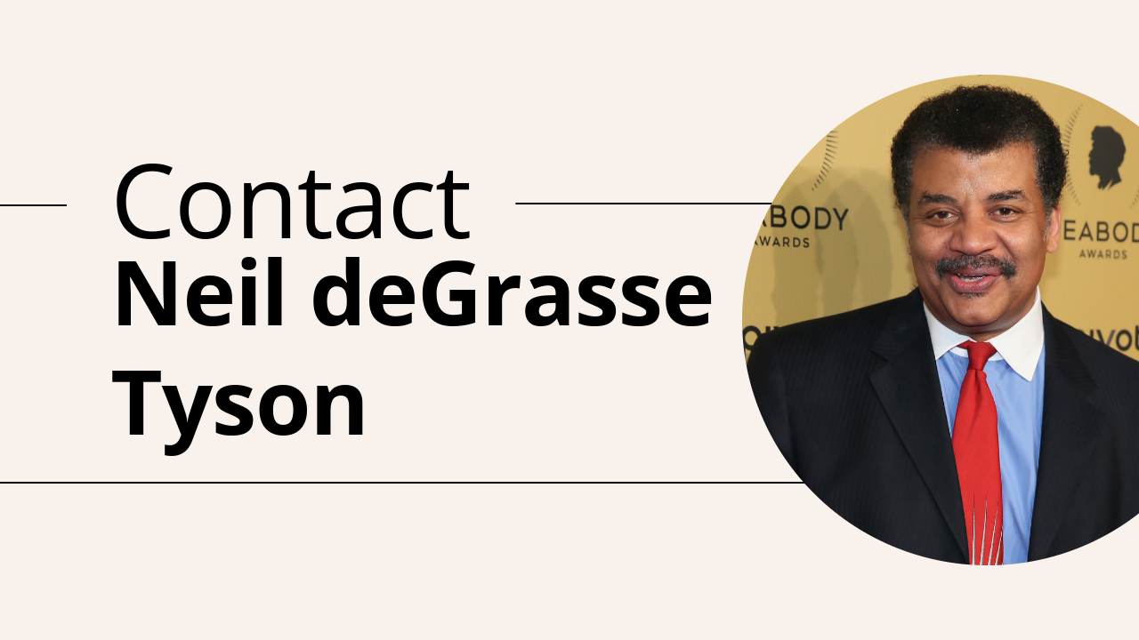 Neil deGrasse Tyson Contact Info: [Fan Mail, Business, Autographs ...
