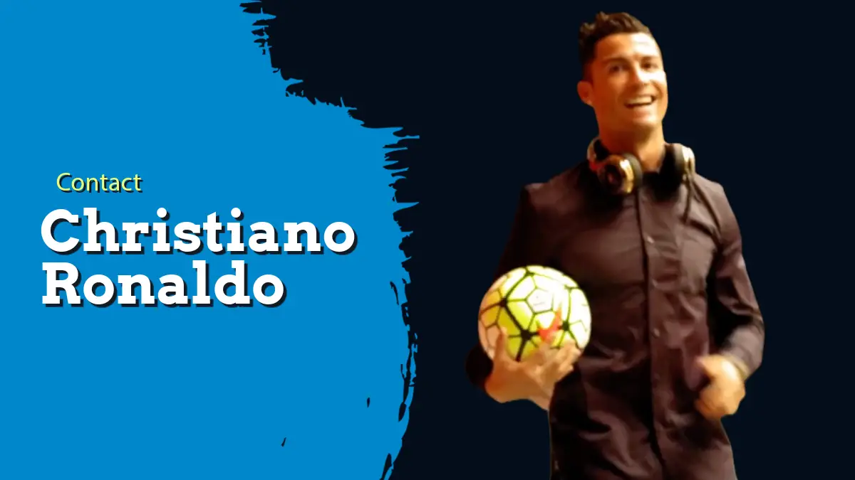 Christiano Ronaldo Contact Info: [Fan Mail, Business, Autographs ...