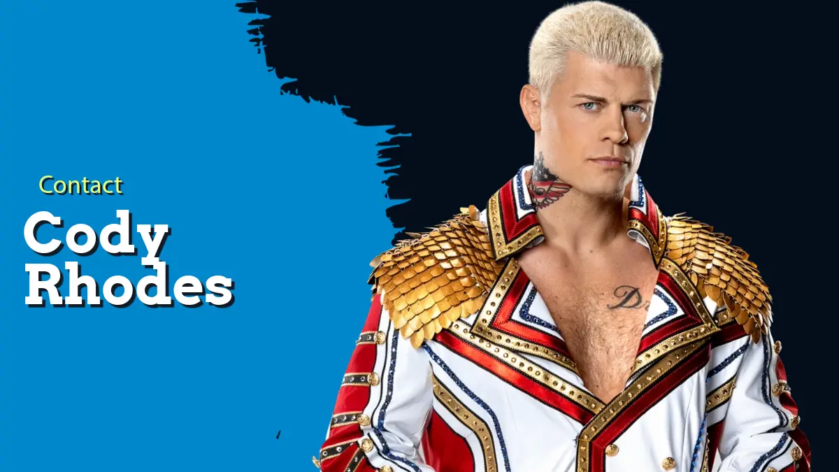 Cody Rhodes Contact Info: [Fan Mail, Business, Autographs, & More ...