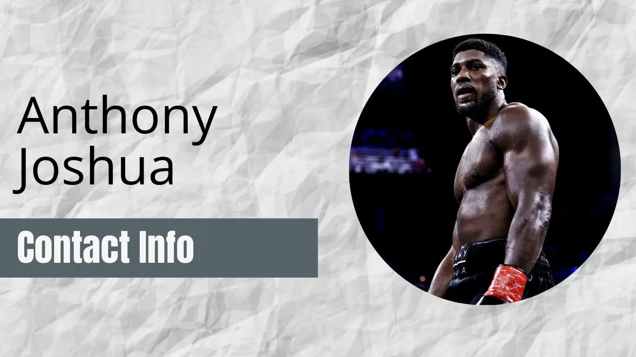 Anthony Joshua Contact Info: [Fan Mail, Business, Autographs, & More] – Tales From The Collection