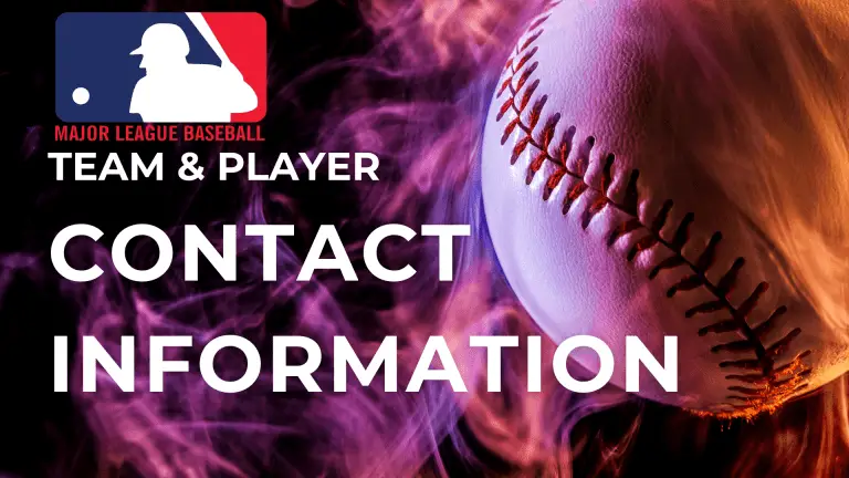 How to Send Fan Mail to MLB Teams | Address List – Tales From The ...