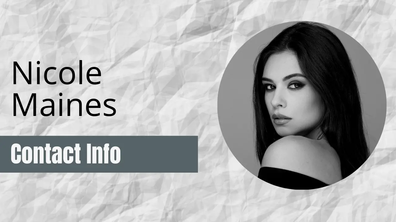 Nicole Maines Contact Info – Tales From The Collection