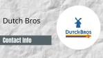 Dutch Bros Contact Info: [Fan Mail, Business, Autographs, & More ...