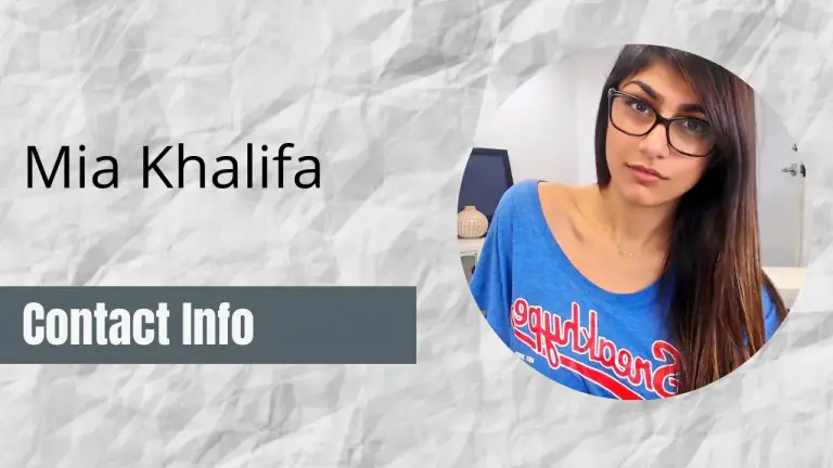 Mia Khalifa Contact Info: [Fan Mail, Business, Autographs, & More ...