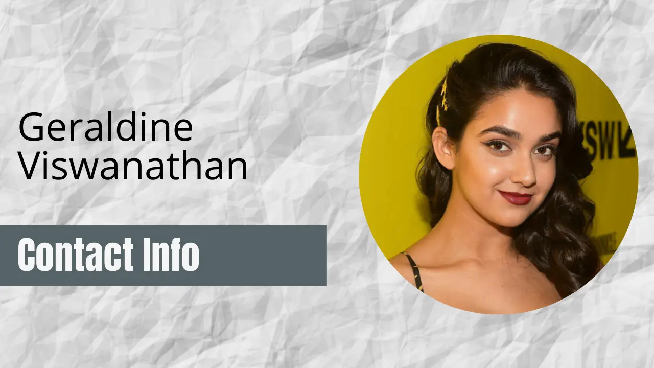 Geraldine Viswanathan Contact Info: [Fan Mail, Business, Autographs ...