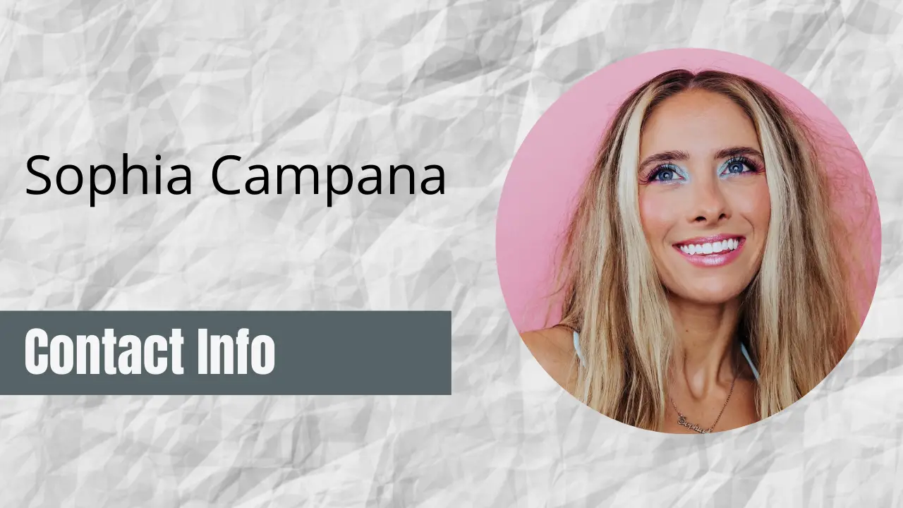 Sophia Campana Contact Info: [Fan Mail, Business, Autographs, & More ...